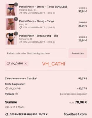 The female Company Code 50%! Juni 20%-30% Rabatt Gutschein