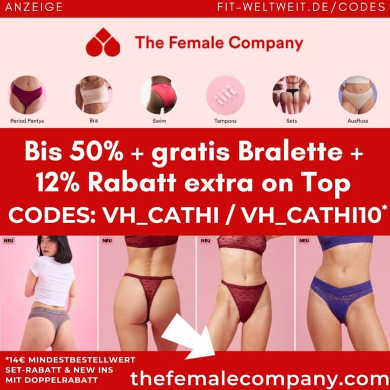 The female Company Code 50%! Juni 20%-30% Rabatt Gutschein